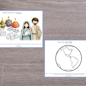 Nativity Story Playdough Mats: Christmas Bible Activity (PDF Download ...