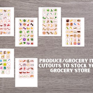 Grocery Store Pretend Play, Grocery Store Dramatic Play Prtintable ...