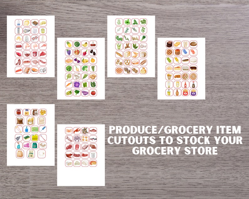 Grocery Store Pretend Play, Grocery Store Dramatic Play Prtintable ...