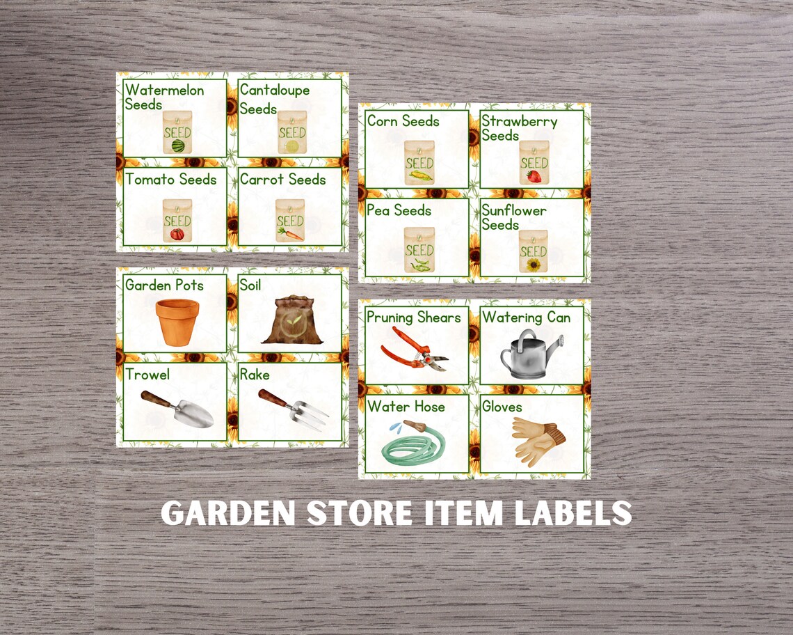 Gardening Dramatic Play, Garden Shop Pretend Play Printable, Classroom ...