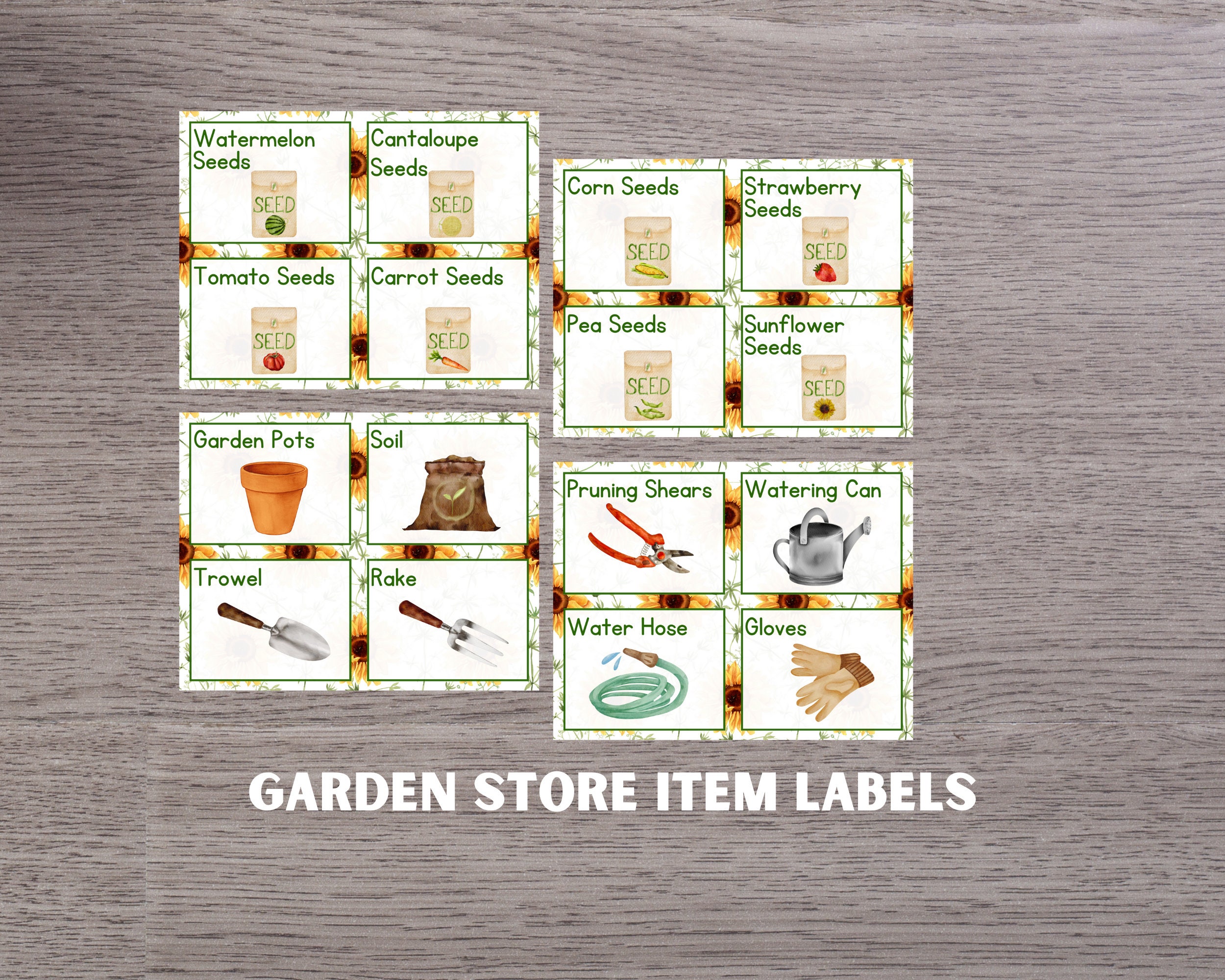 Garden Store Dramatic Play Set: Printable Pretend Play (PDF Download ...