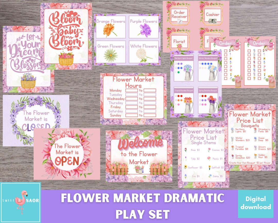 Flower Shop Dramatic Play, Pretend Play, Classroom Dramatic Play ...
