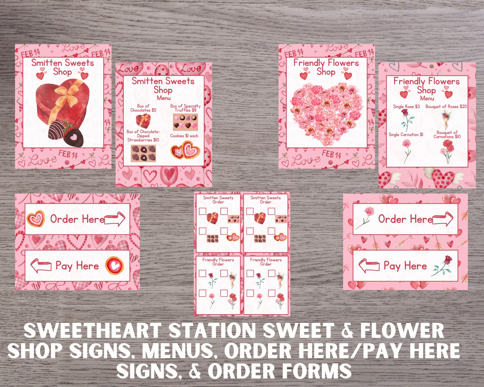 Valentine's Day Dramatic Play, Sweetheart Station Pretend Play ...
