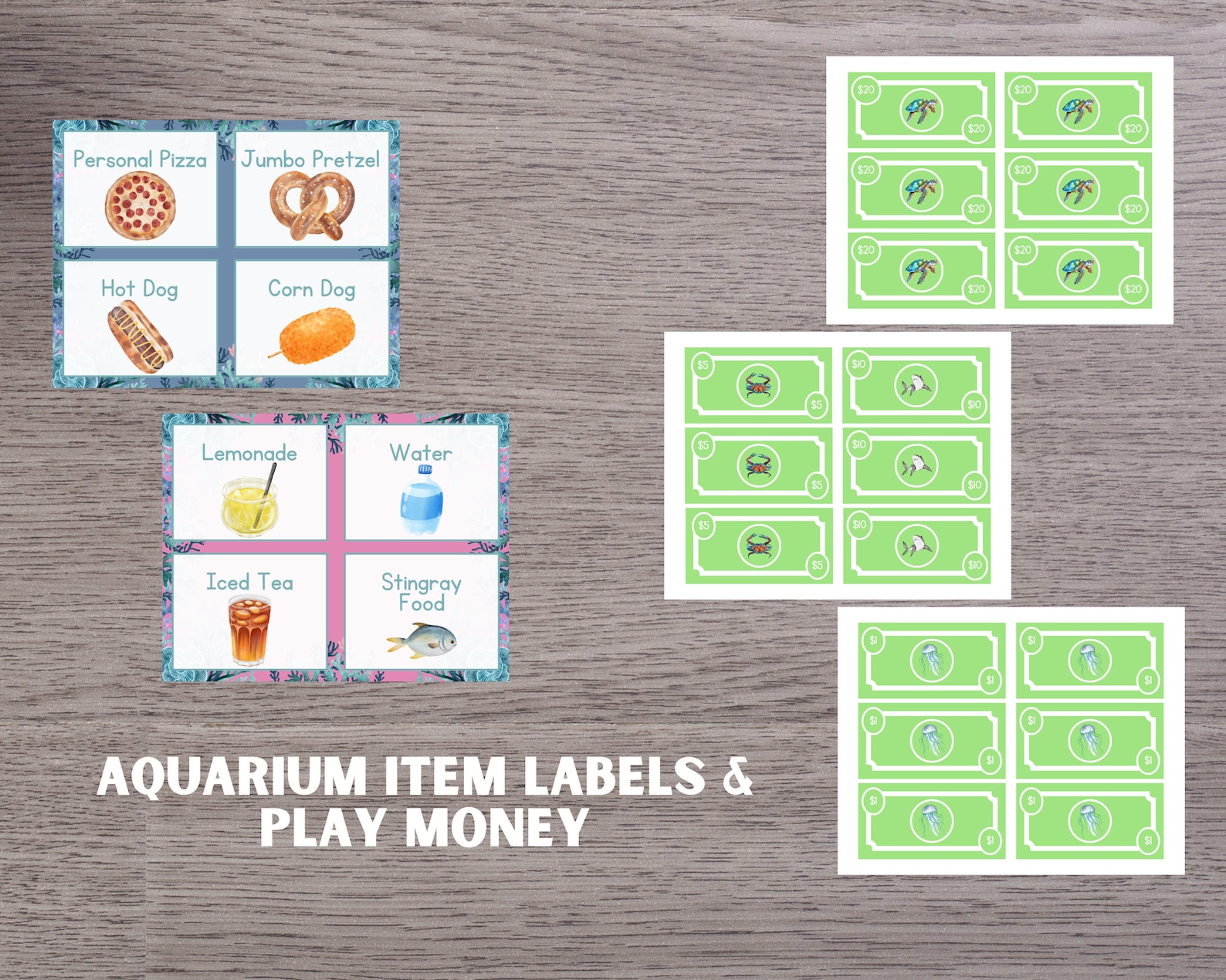 Aquarium Dramatic Play, Pretend Play Printable, Classroom Dramatic Play ...