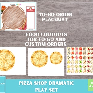 Pretend Play Pizza Parlor Printable, Pizza Parlor Dramatic Play ...