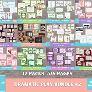 Dramatic Play Bundle #2, Pretend Play Printable Bundle, Dramatic Play ...