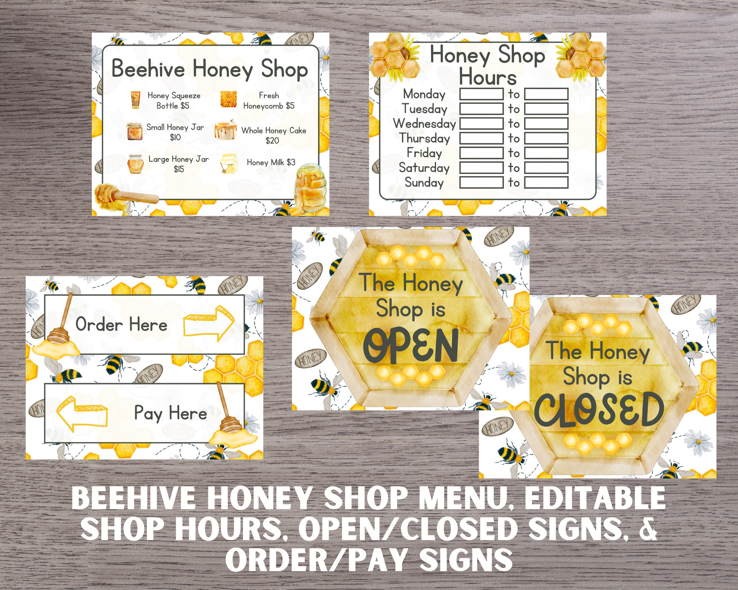 Beekeeper Pretend Play Honey Farm Dramatic Play Honey Bee Printable
