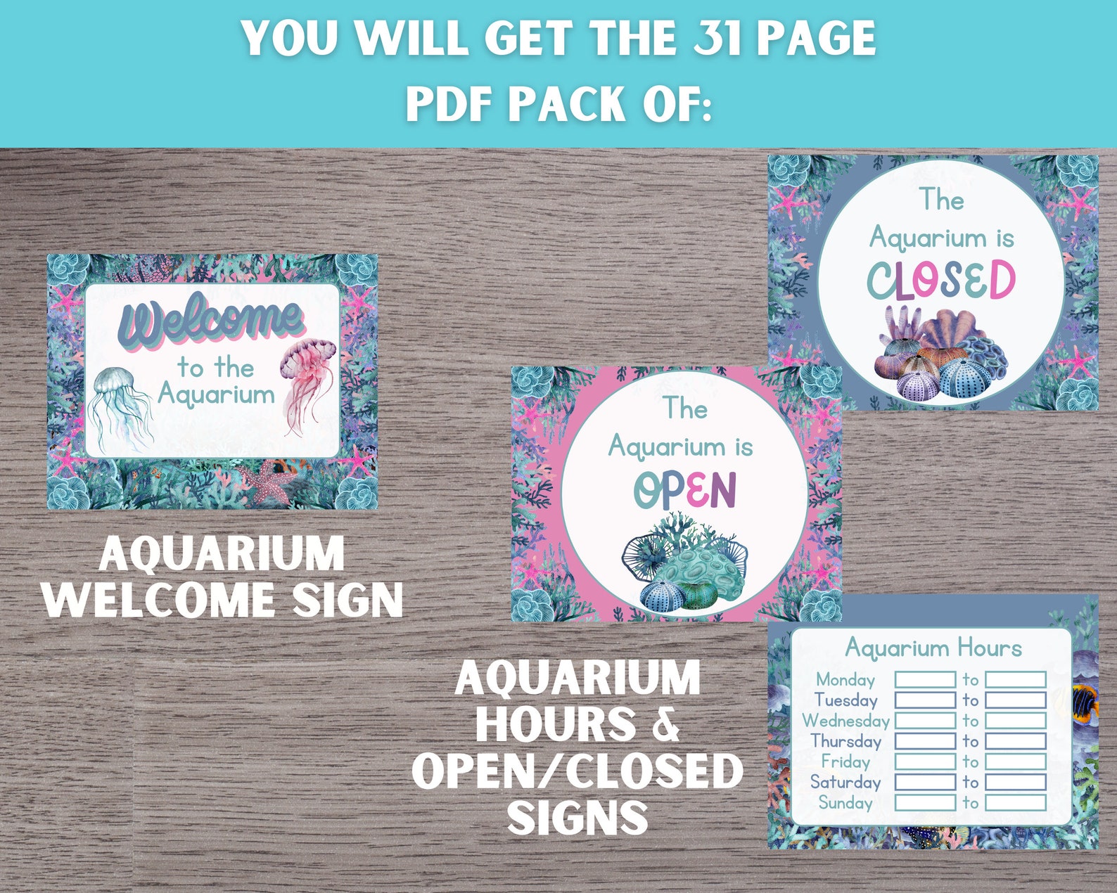 Aquarium Dramatic Play, Pretend Play Printable, Classroom Dramatic Play ...