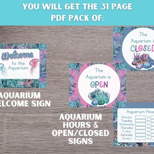 Aquarium Dramatic Play Set: Printable Pretend Play (PDF Download) - Etsy