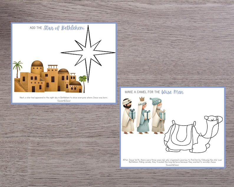 Nativity Story Playdough Mats: Christmas Bible Activity (PDF Download ...