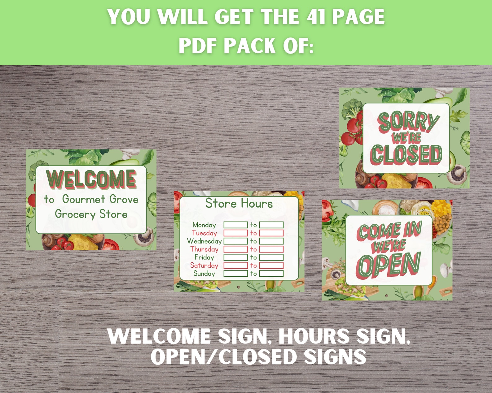 Grocery Store Pretend Play, Grocery Store Dramatic Play Prtintable ...