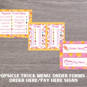 Popsicle Truck Pretend Play, Popsicle Truck Dramatic Play, Classroom ...