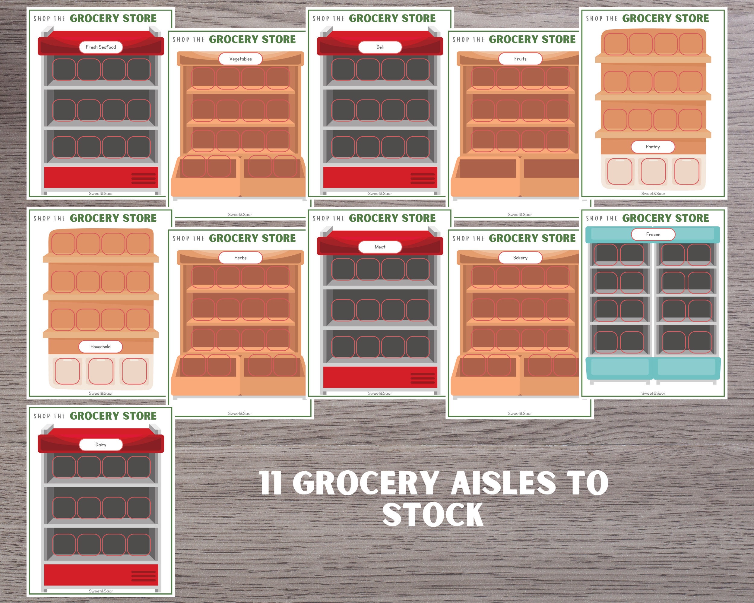 Grocery Store Pretend Play, Grocery Store Dramatic Play Prtintable ...