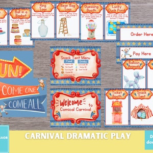 Carnival Dramatic Play Set: Printable Pretend Play (PDF Download) - Etsy