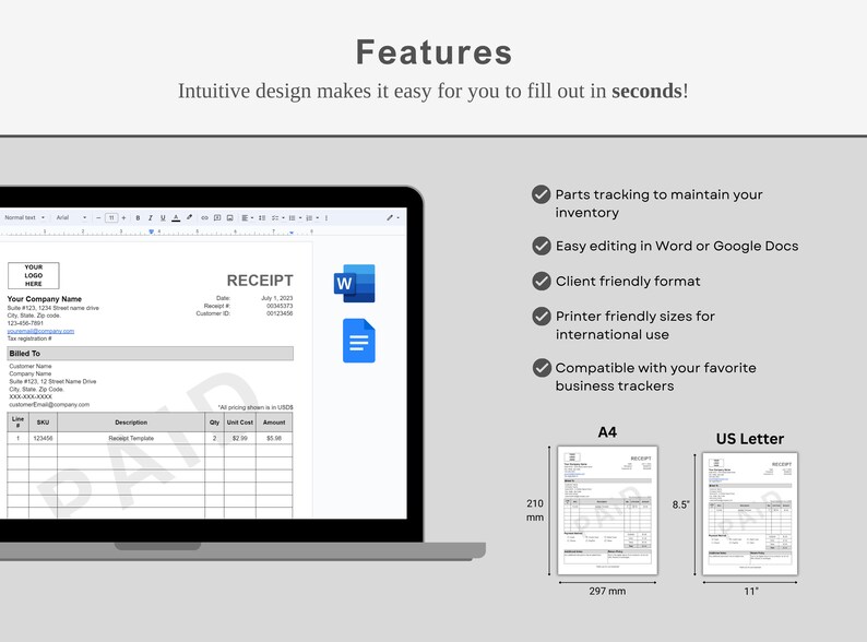 Small Business Starter Kit Templates Package for Word and Google Doc ...