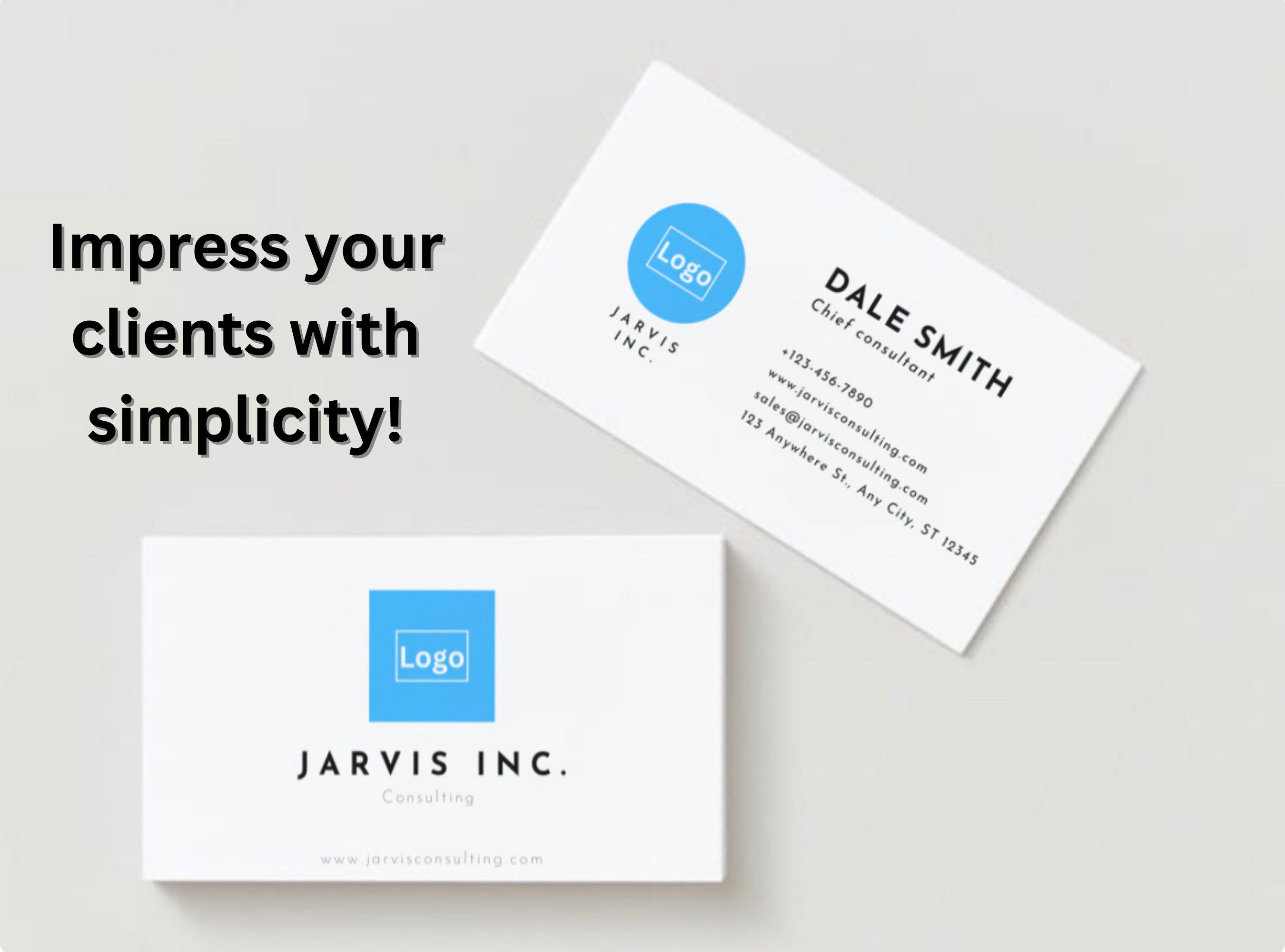 Simple Business Card Template for Small Business Entrepreneurs ...