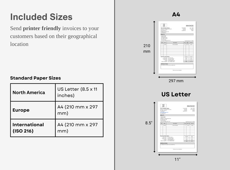 Invoice Template Word - Google Docs Invoice - Editable Business Invoice ...