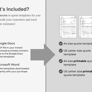 Editable Business Quotation Template. Google Docs Quotation. MS Word ...