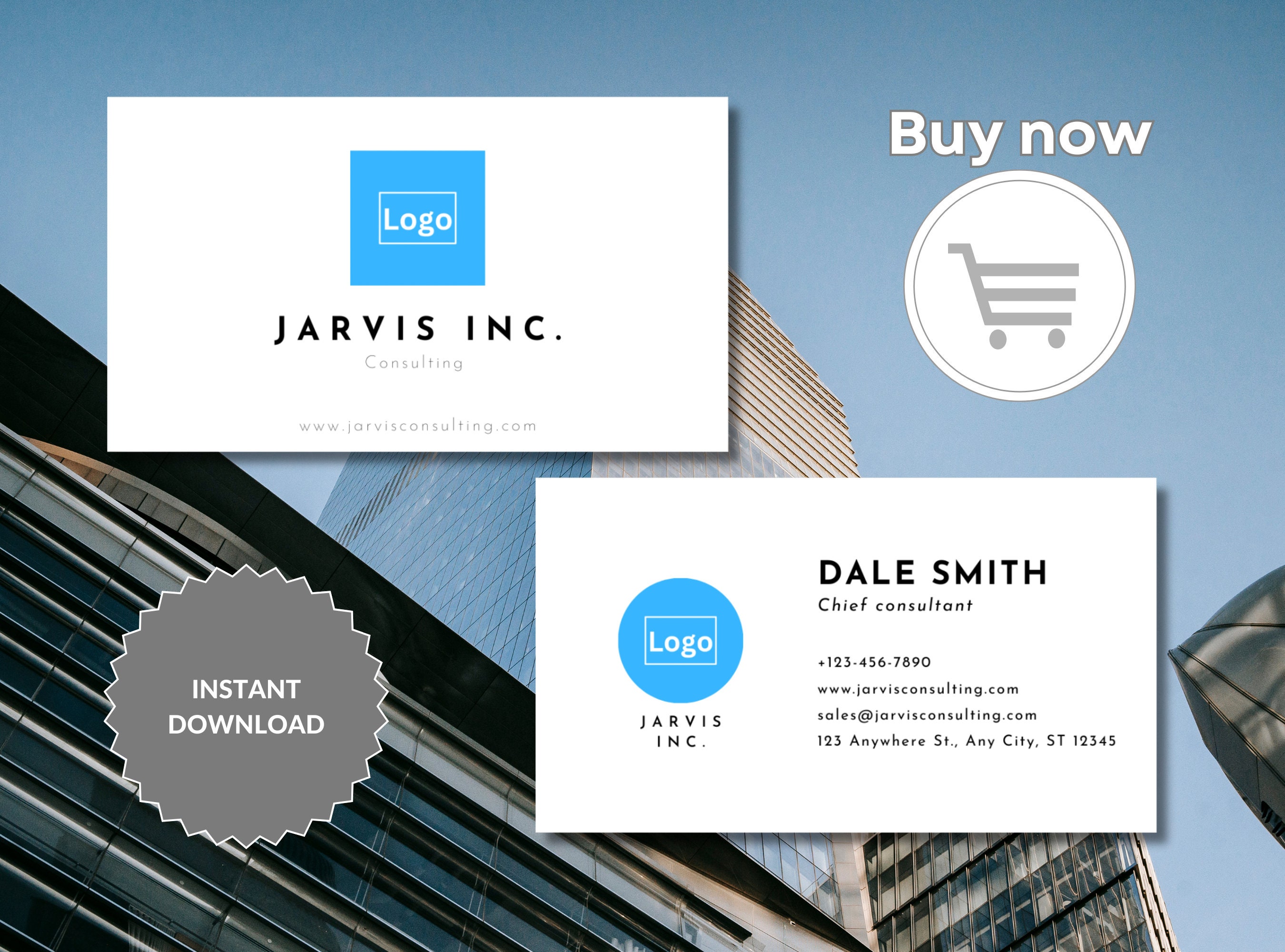 Simple Business Card Template for Small Business Entrepreneurs ...