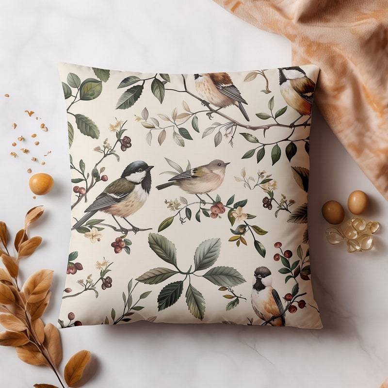Bird Cushion Cover - Etsy