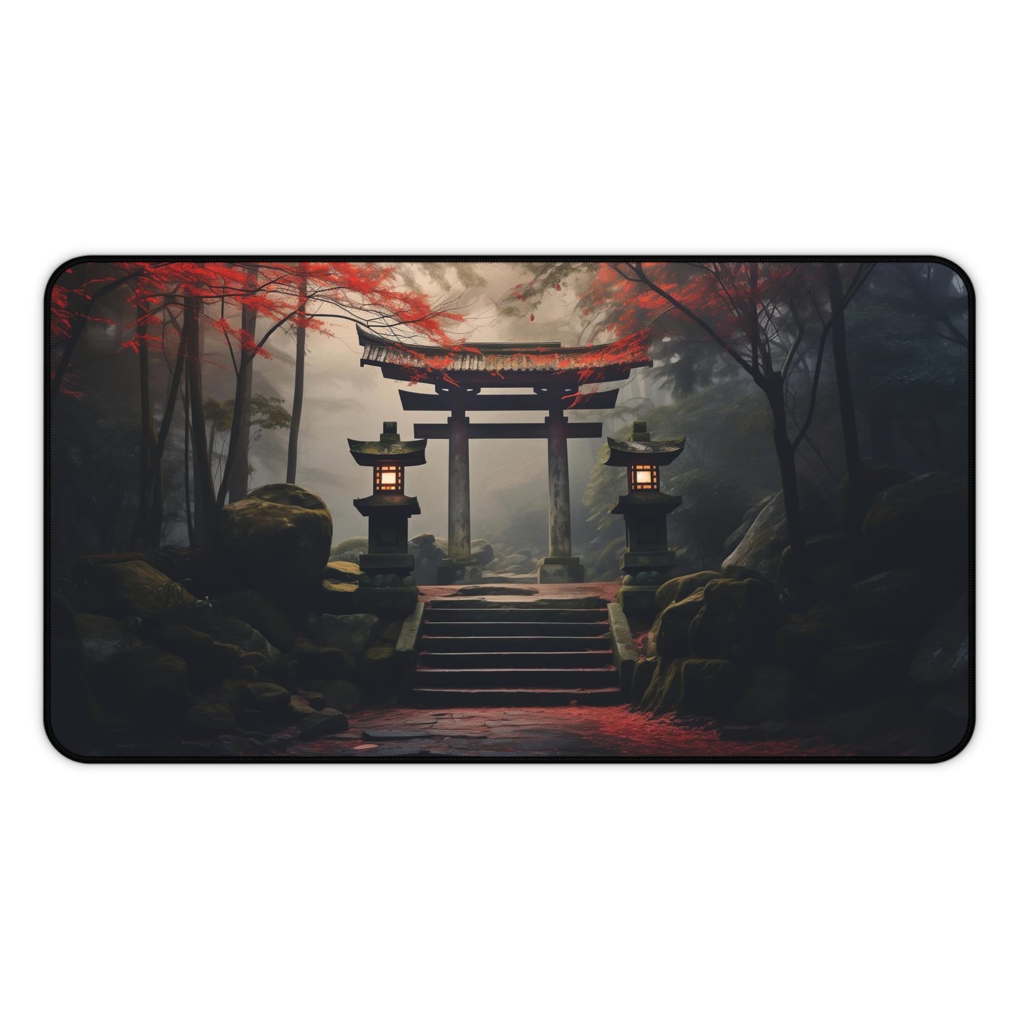 Japanese Shrine Desk Mat Japan Home Office Aesthetic Home - Etsy