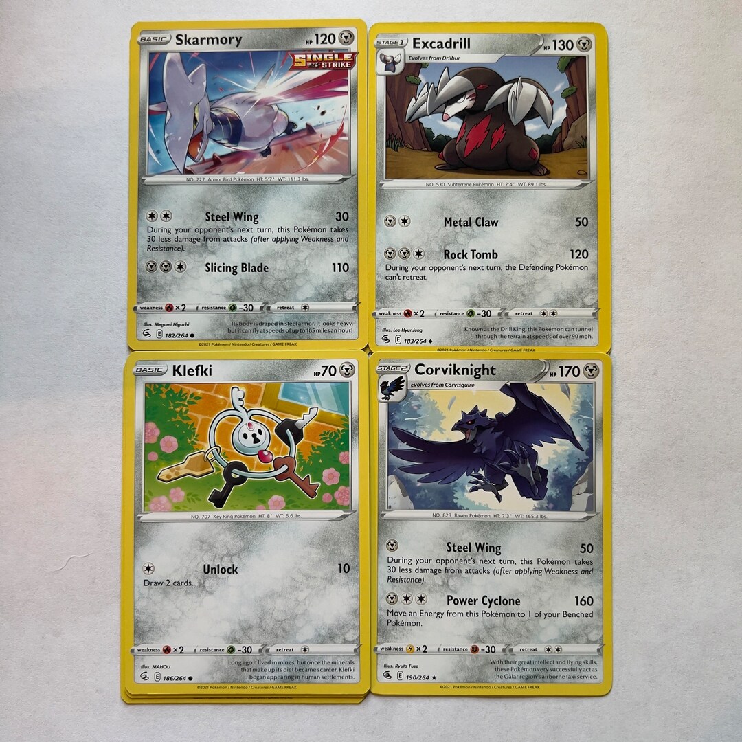 Fusion Strike Steel Type Pokemon Card Magnet Etsy