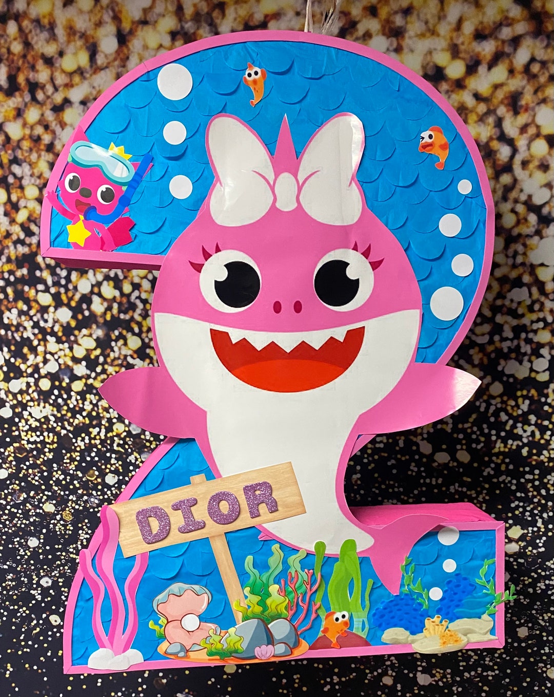 Pink Shark Piñata - Etsy