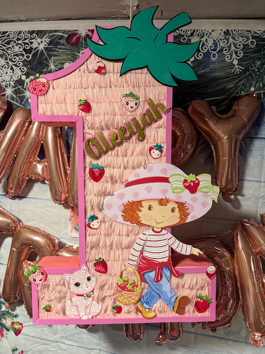 Strawberry Shortcake Pinata - Etsy