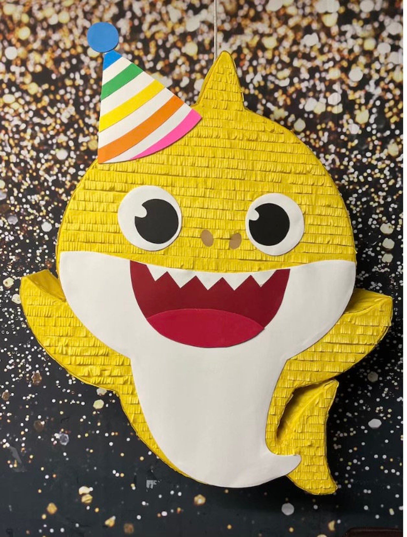 Yellow Baby Shark Pinata - Etsy