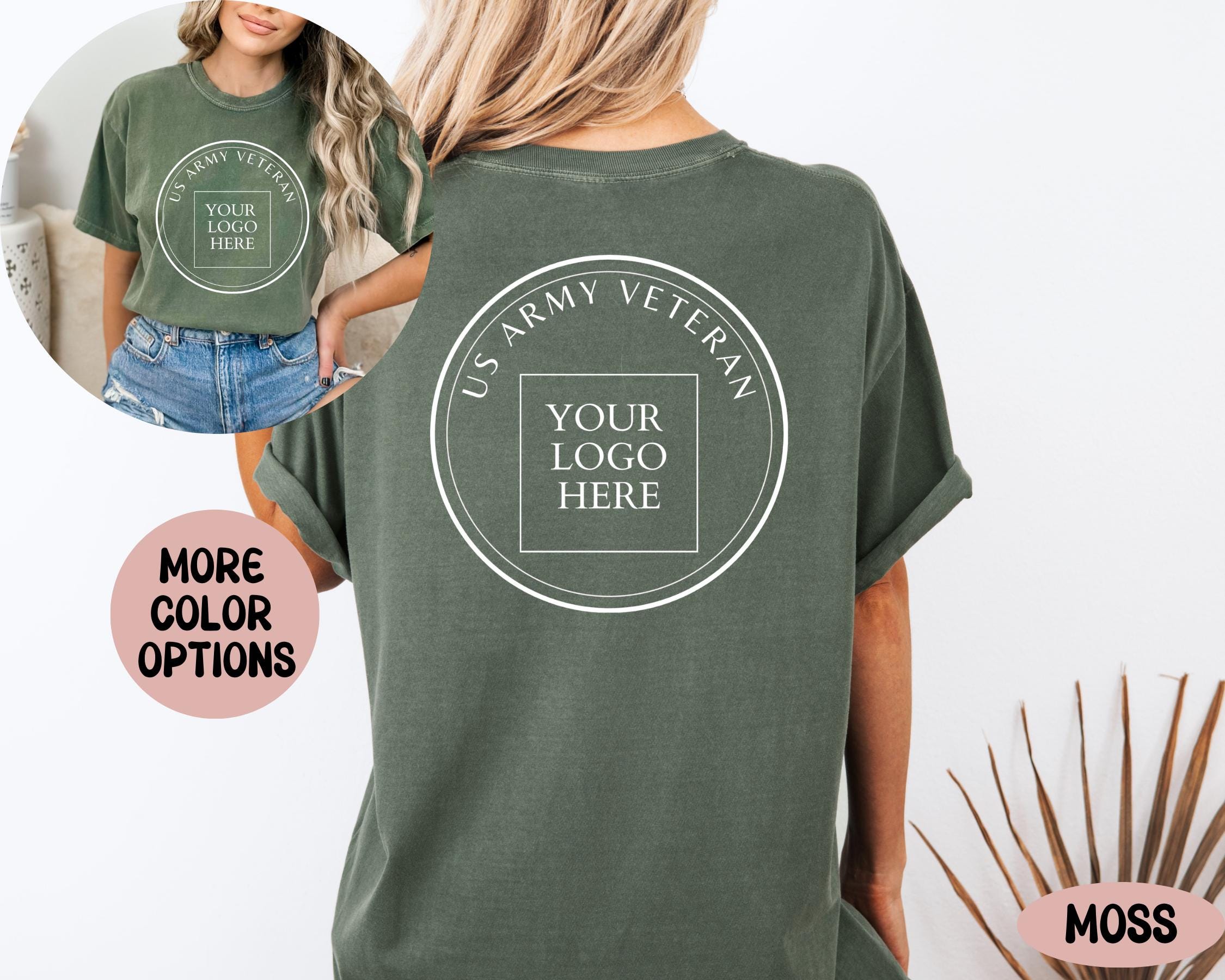 Personalized Veteran Logo Shirt,custom Logo Sweatshirt,army Veteran ...