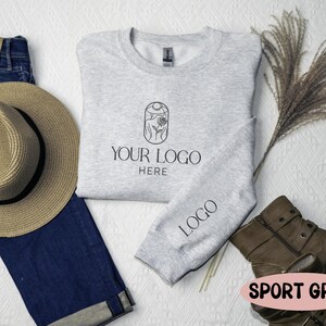 Custom Logo Sweatshirt, Personalized Company Logo Sweatshirt,sports ...