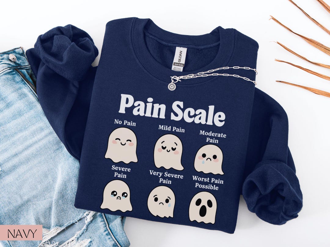 Halloween Ghost Pain Scale Nurse Sweatshirt: Spooky Season RN Tee - Etsy
