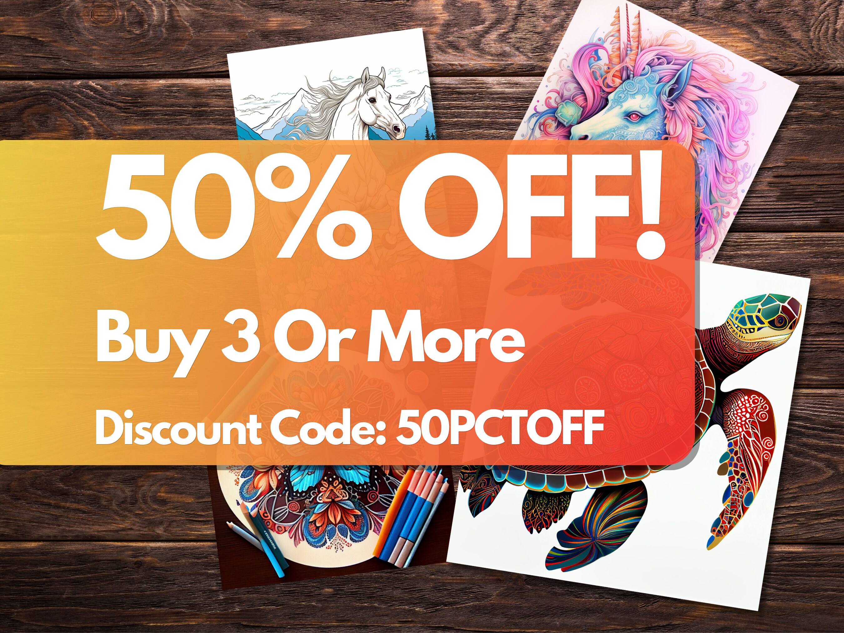 Amazing Animals Adult Coloring Book 50 Pages AI ART - Etsy