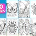 Beautiful Bugs Coloring Book, 150 Pages, Bugs Coloring Pages, AI ART ...