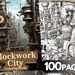 Clockwork City Coloring Book, 100 Pages, Clockwork City Coloring Pages ...