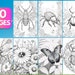 Beautiful Bugs Coloring Book, 150 Pages, Bugs Coloring Pages, AI ART ...