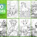 Cute Farm Animals Coloring Book, 150 Pages, Farm Friends Coloring Pages ...