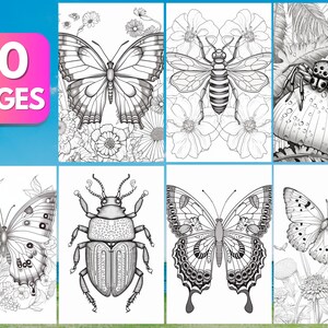 Beautiful Bugs Coloring Book, 150 Pages, Bugs Coloring Pages, AI ART ...