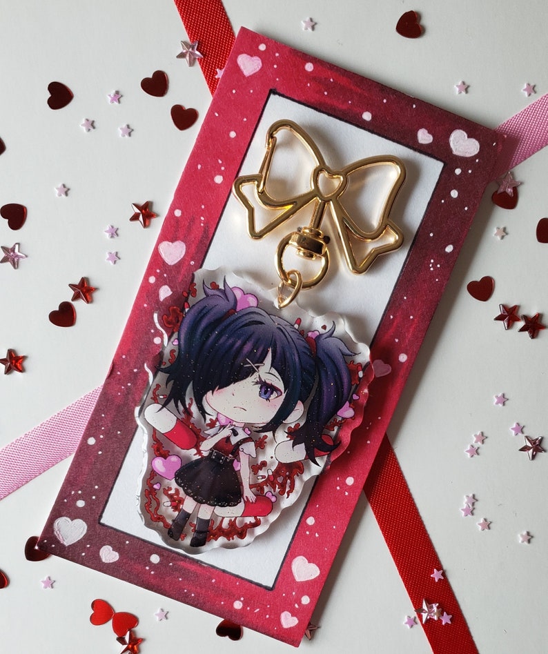 Needy Streamer Overload Ame/kangel Two-sided Keychain Charm - Etsy ...