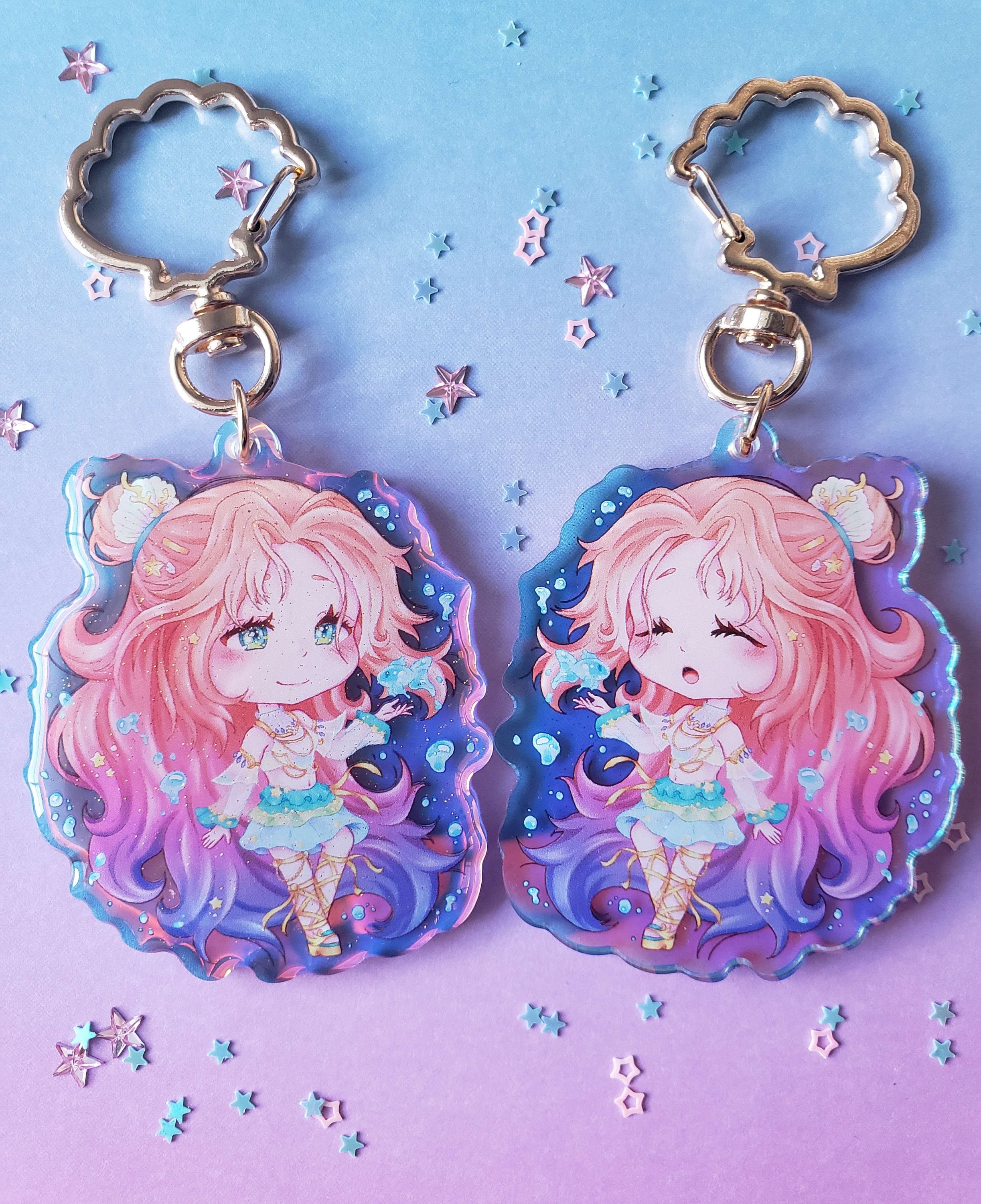 Ocean Song Keychain seraphine, Zeri, Ashe, Nidalee - Etsy