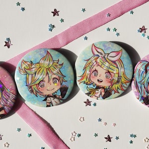 Vocaloid Buttom Pins (miku, Rin, Len and Luka) - Etsy