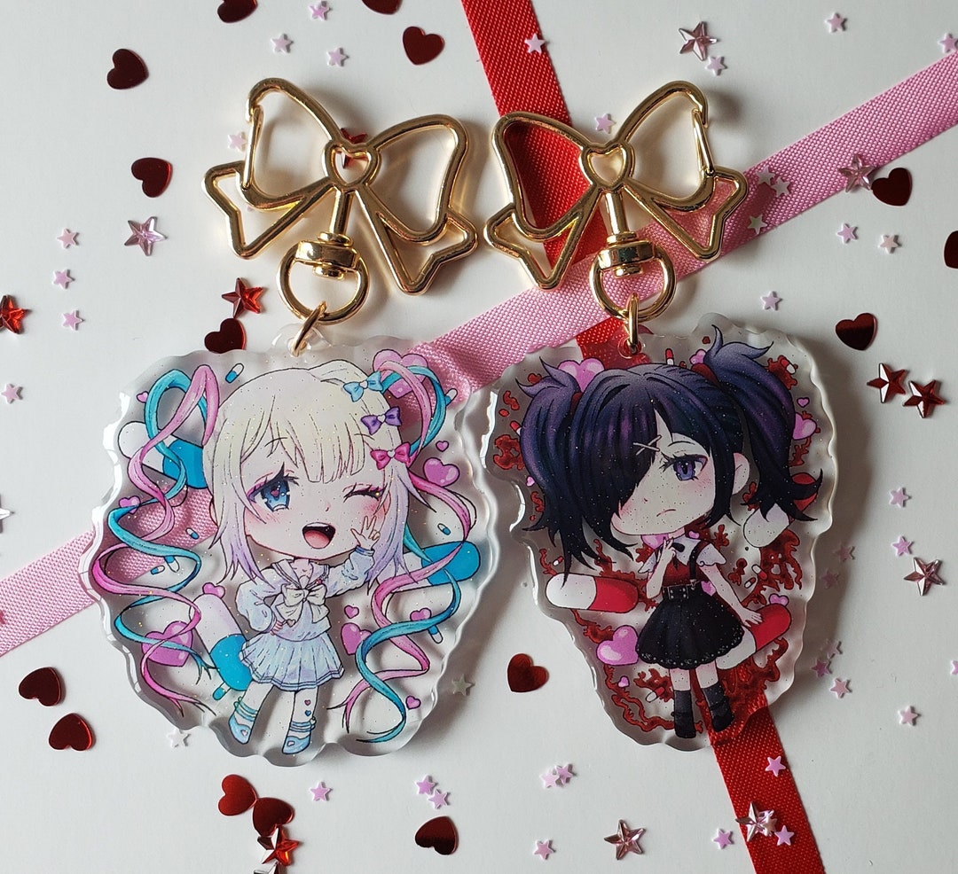 Needy Streamer Overload Ame/kangel Two-sided Keychain Charm - Etsy ...