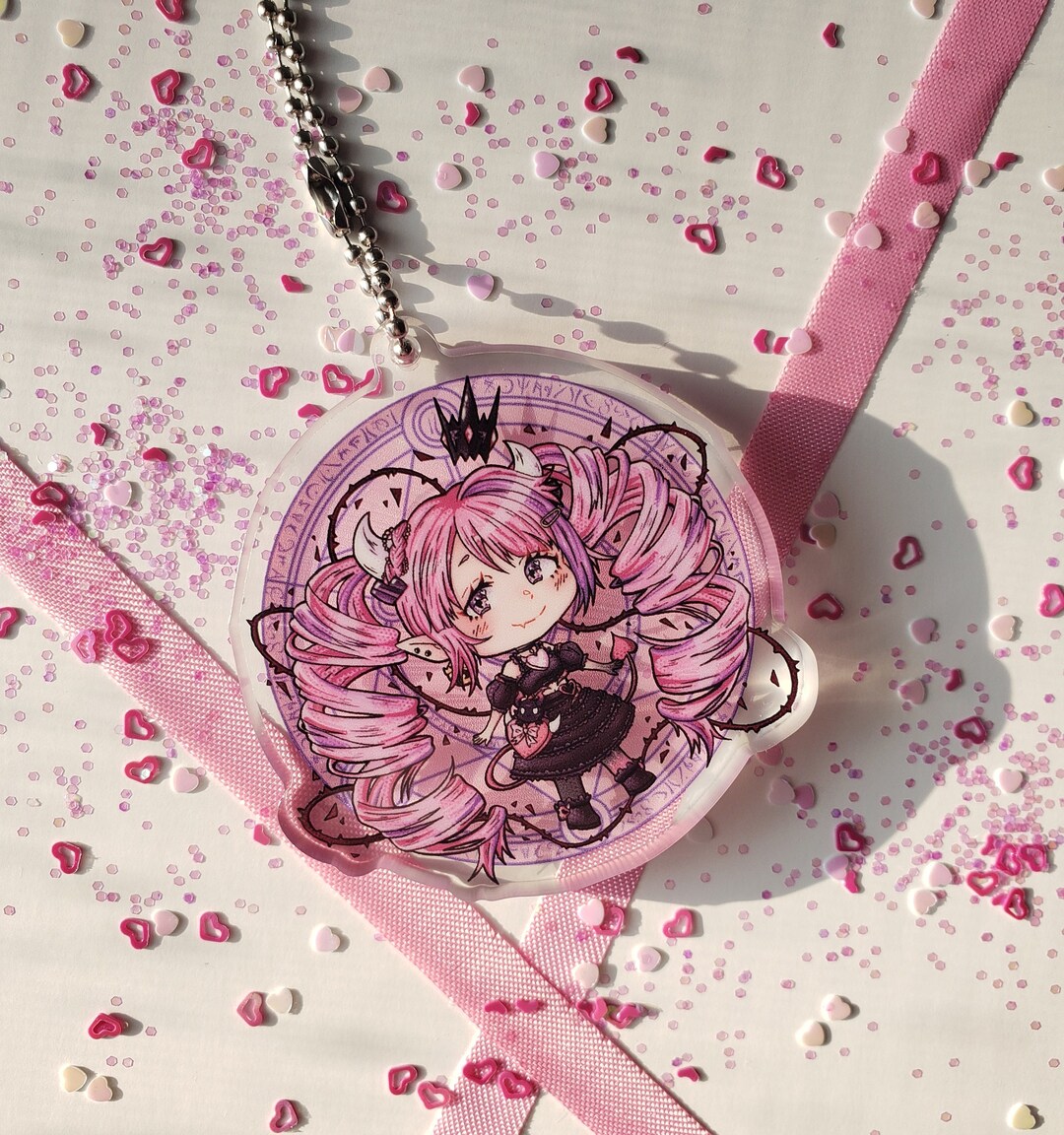 Ironmouse Thick Keychain Charm (3D Effect) - Etsy