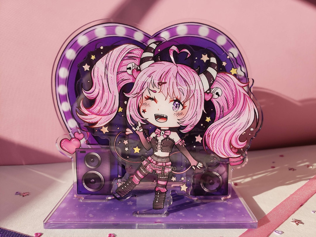 Ironmouse- Pink Rock Standee - Etsy