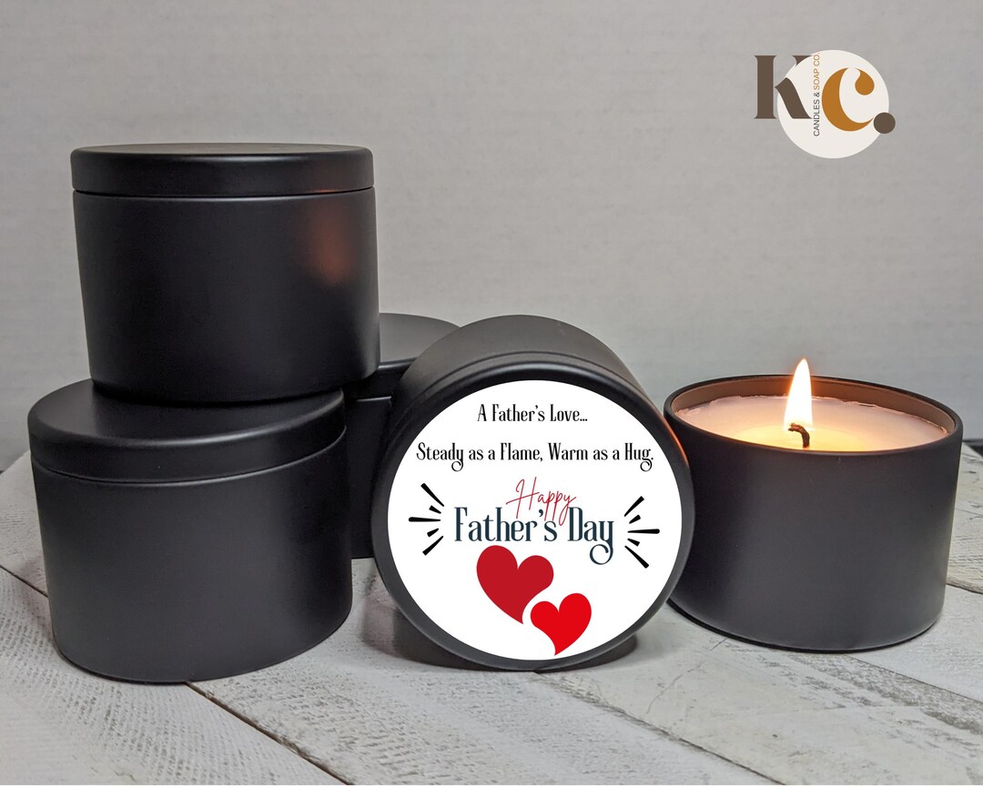 Bulk Father's Day Soy Candles: Corporate & Church Events, 4oz Black ...