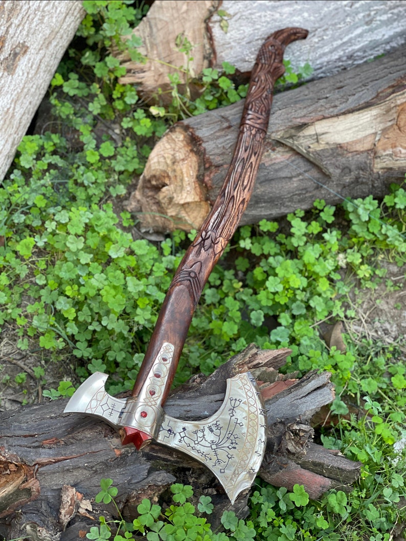 Hand Forged Leviathan Axe God of War Axe Scandinavian Axe - Etsy