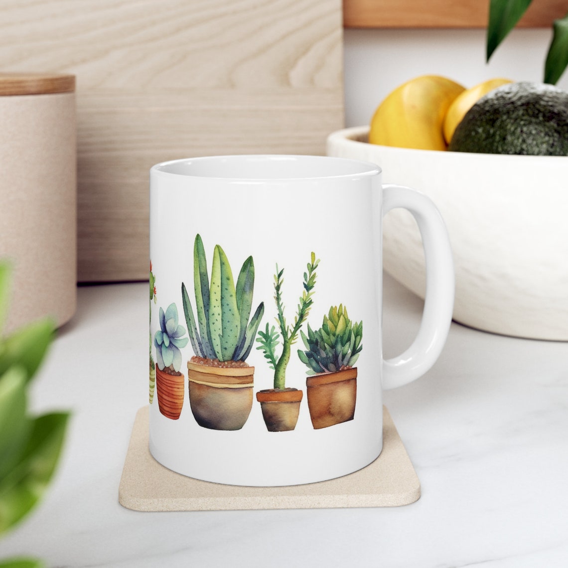 Cactus Coffee Mug Gift for Her Father's Day Gift Travel - Etsy