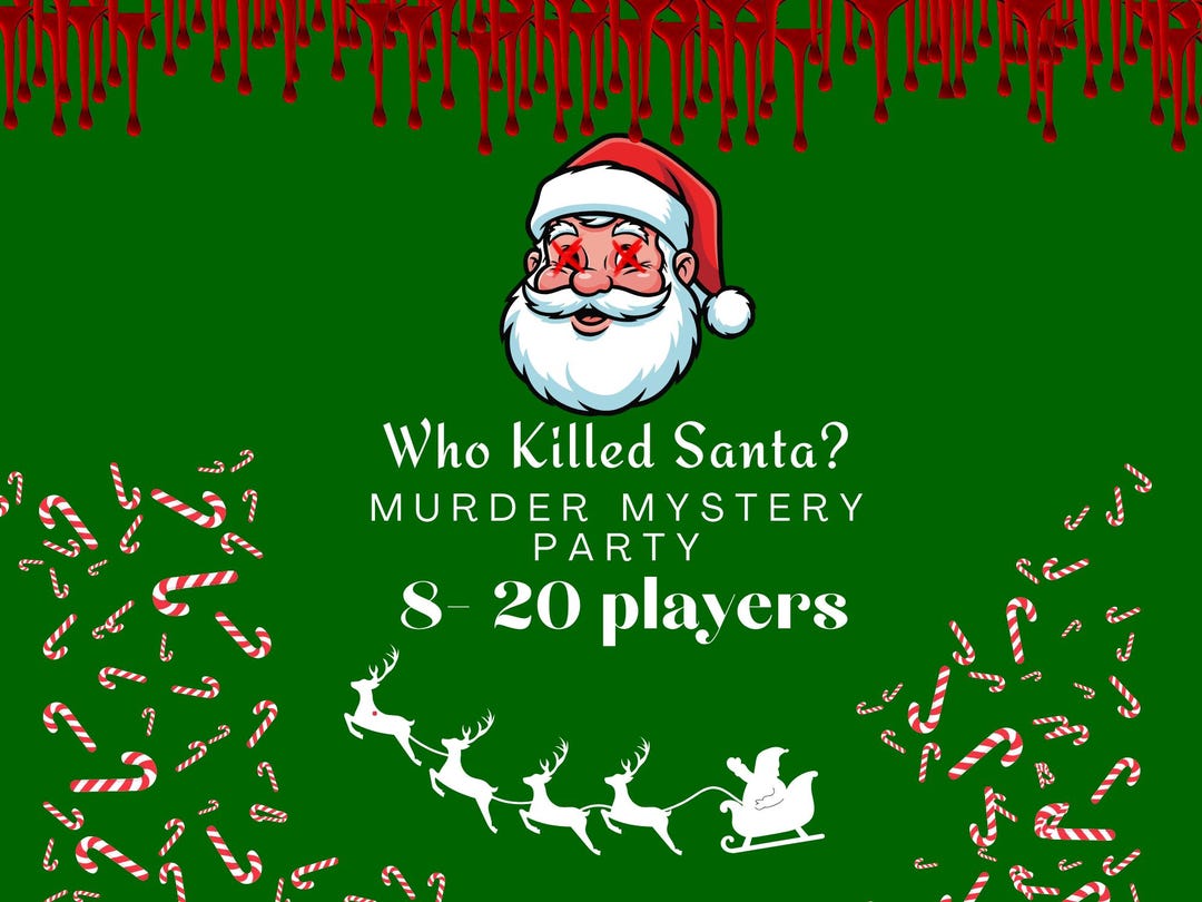 Who Killed Santa? Christmas Murder Mystery Game | 8-20 Players ...