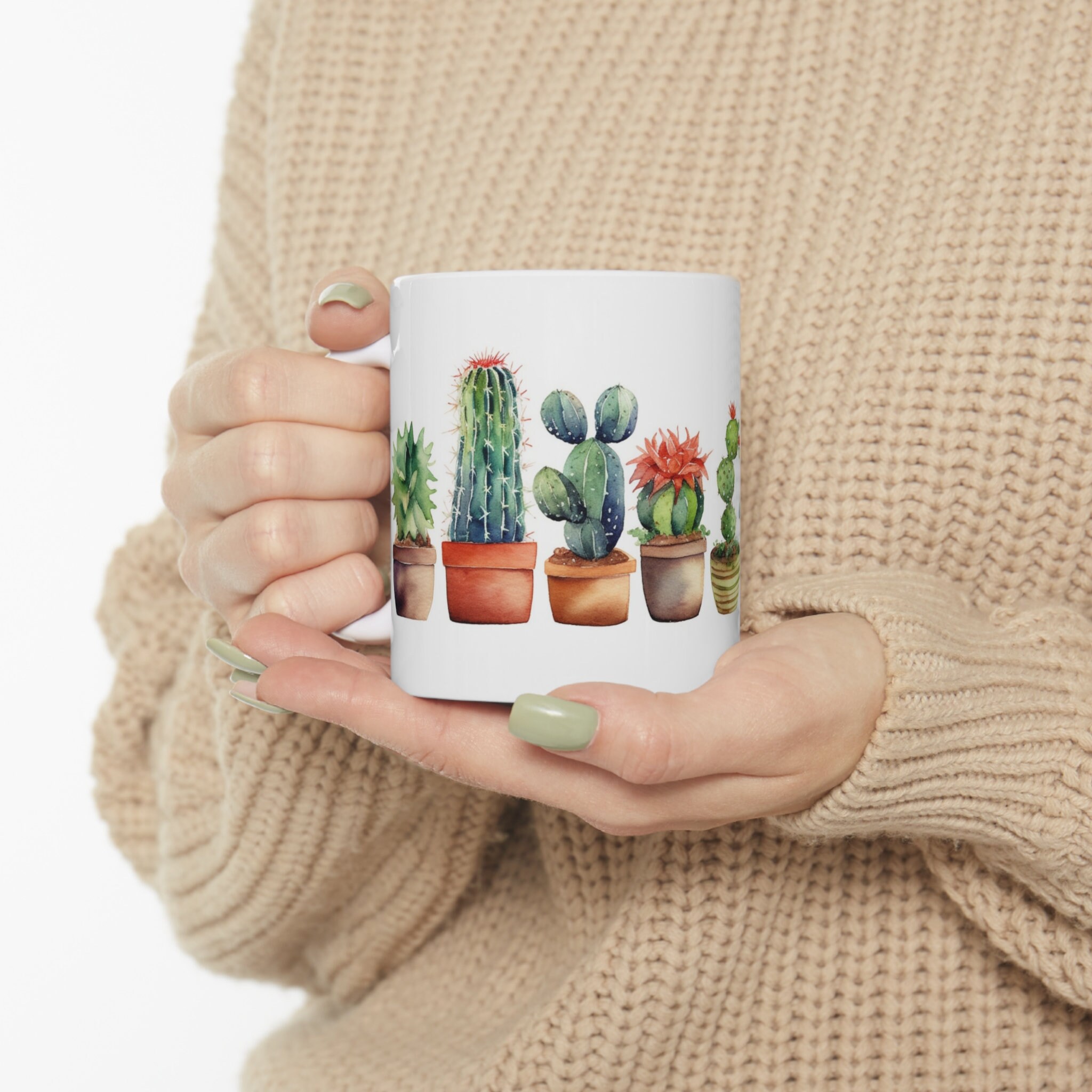 Cactus Coffee Mug Gift for Her Father's Day Gift Travel Mug Tumbler ...