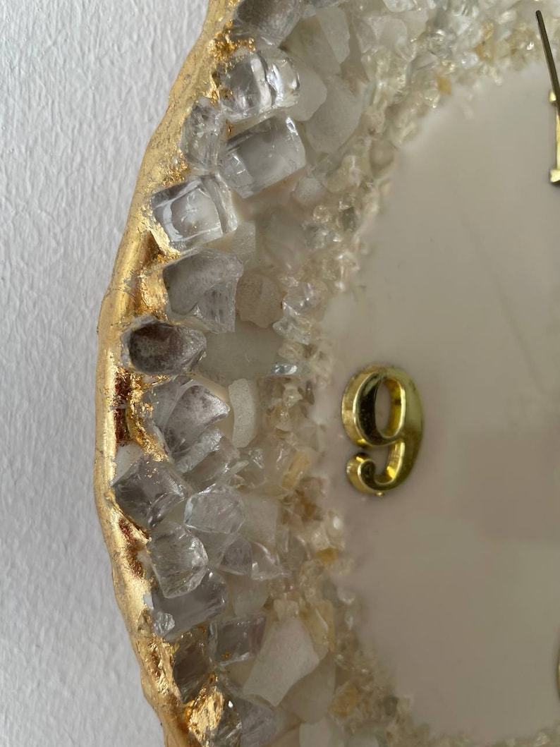 Handmade Geode Resin Wall Clock - Etsy